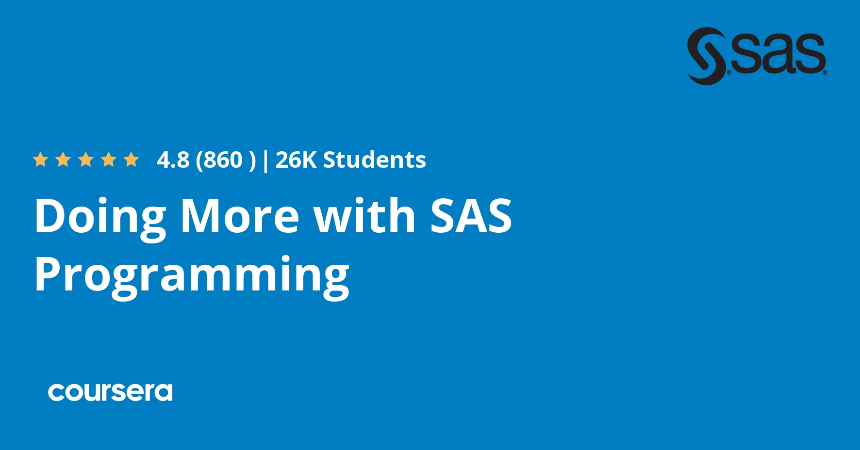 Doing More with SAS Programming - Coursya