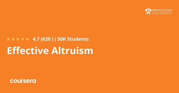 Effective Altruism - Coursya