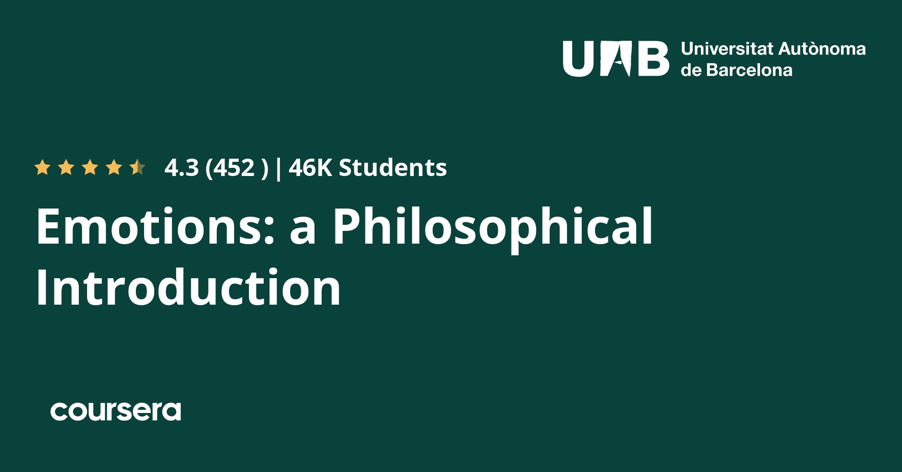 Emotions: a Philosophical Introduction - Coursya