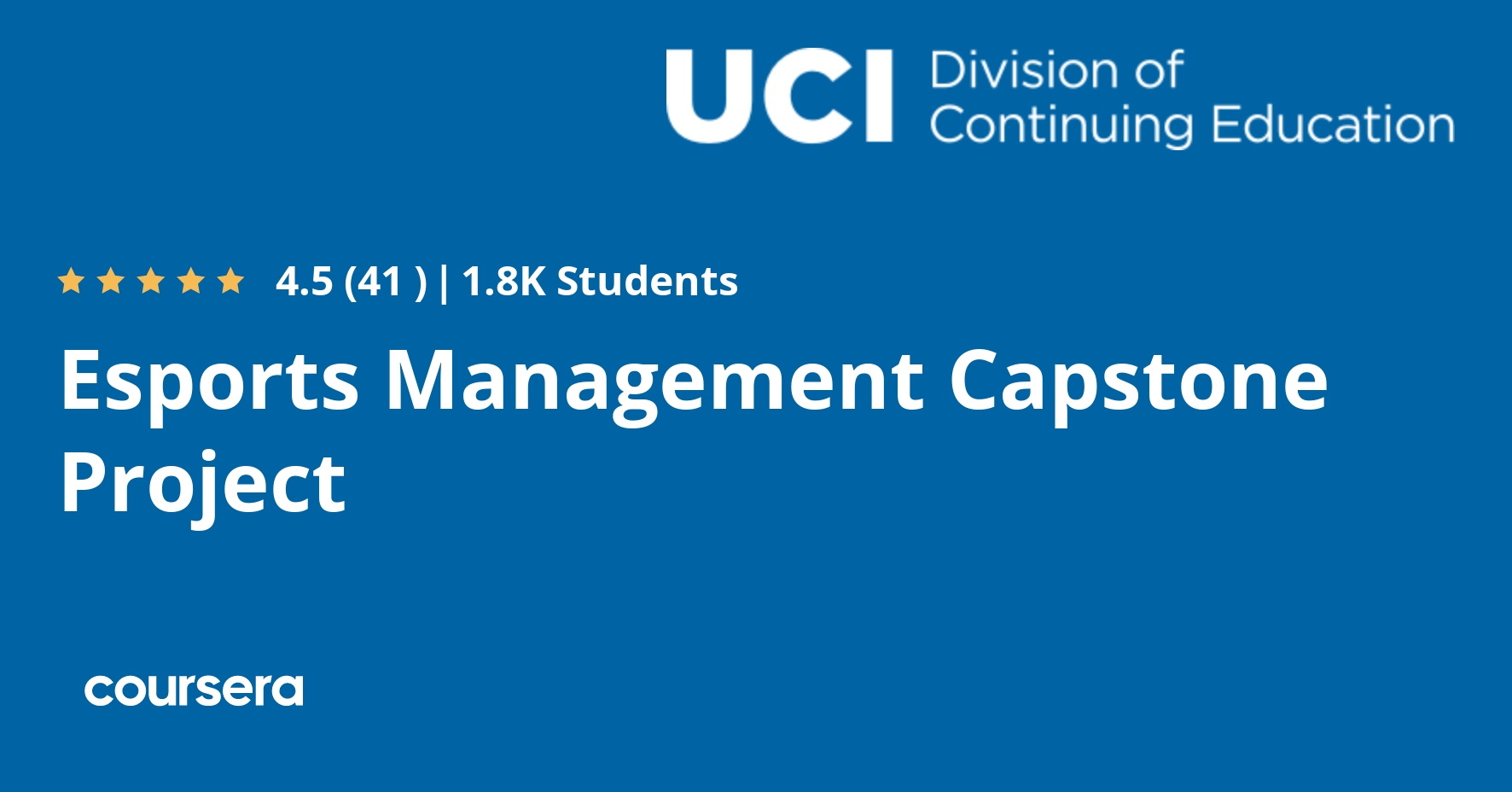 Esports Management Capstone Project - Coursya