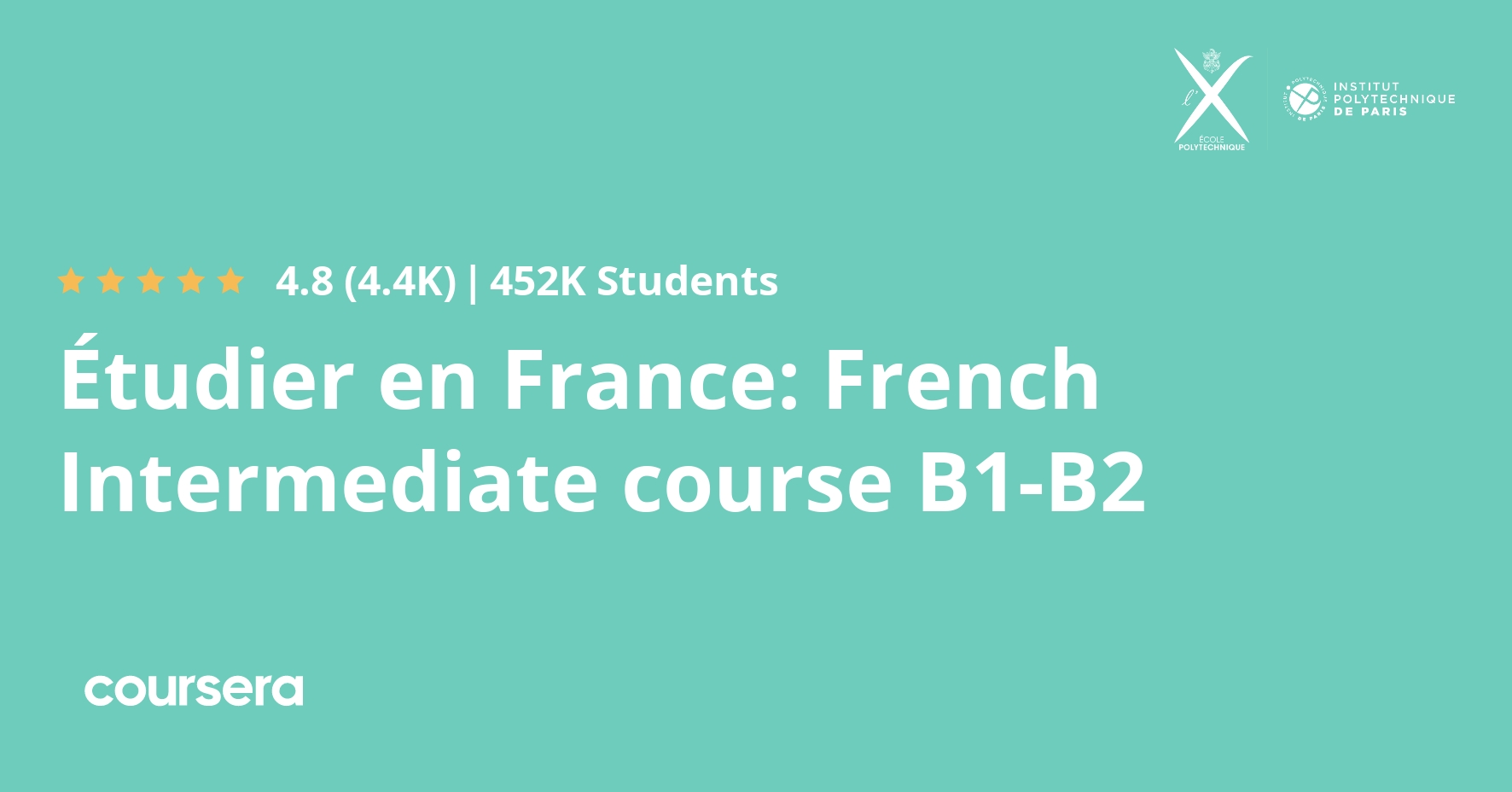Étudier en France: French Intermediate course B1-B2 - Coursya