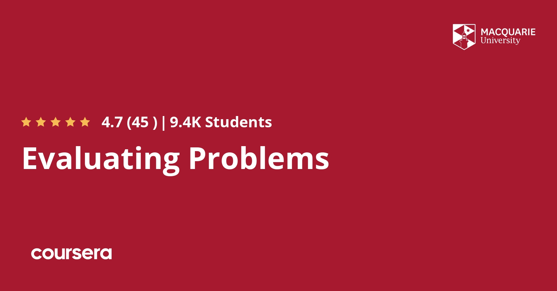 Evaluating Problems - Coursya