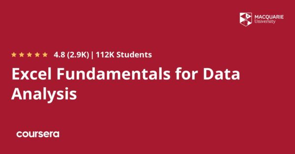 Excel Fundamentals for Data Analysis - Coursya
