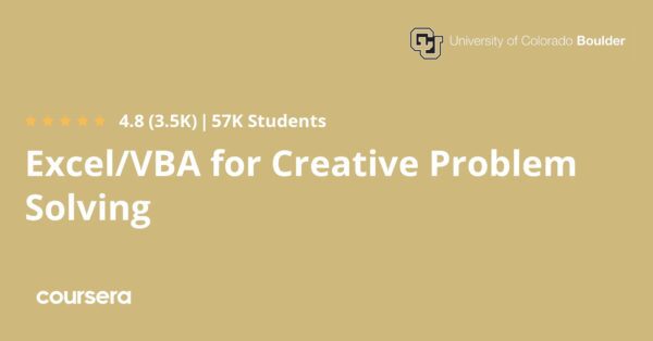 Excel/VBA for Creative Problem Solving Specialization - Coursya