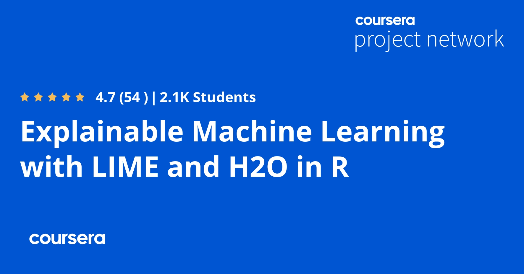 Explainable Machine Learning with LIME and H2O in R - Coursya