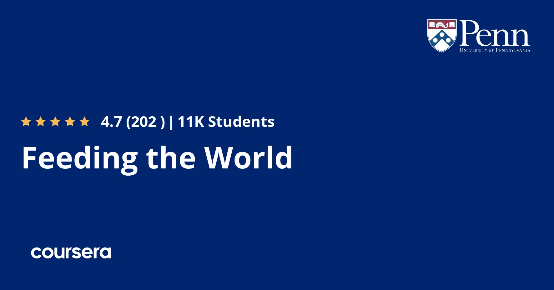 Feeding the World - Coursya