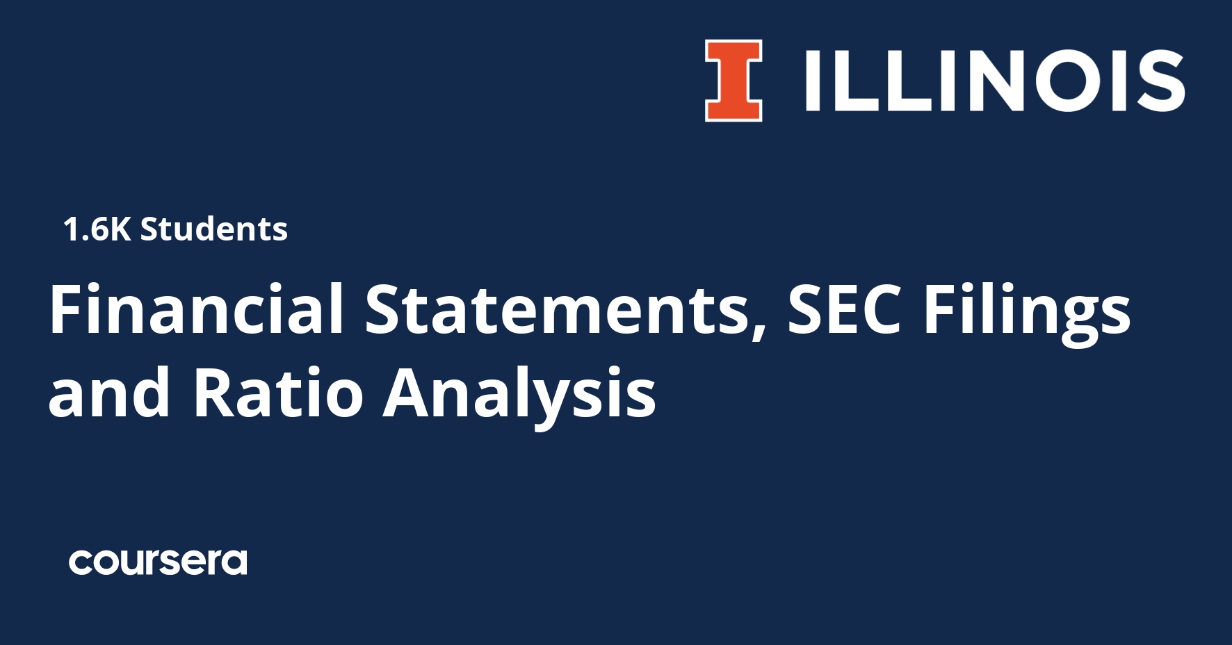 Financial Statements, SEC Filings and Ratio Analysis - Coursya