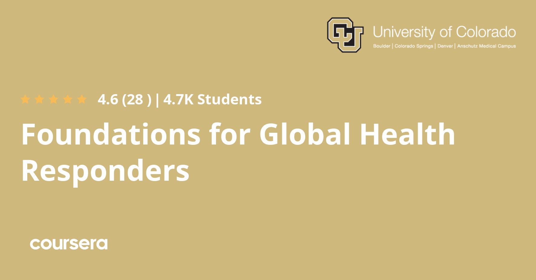 Foundations for Global Health Responders - Coursya