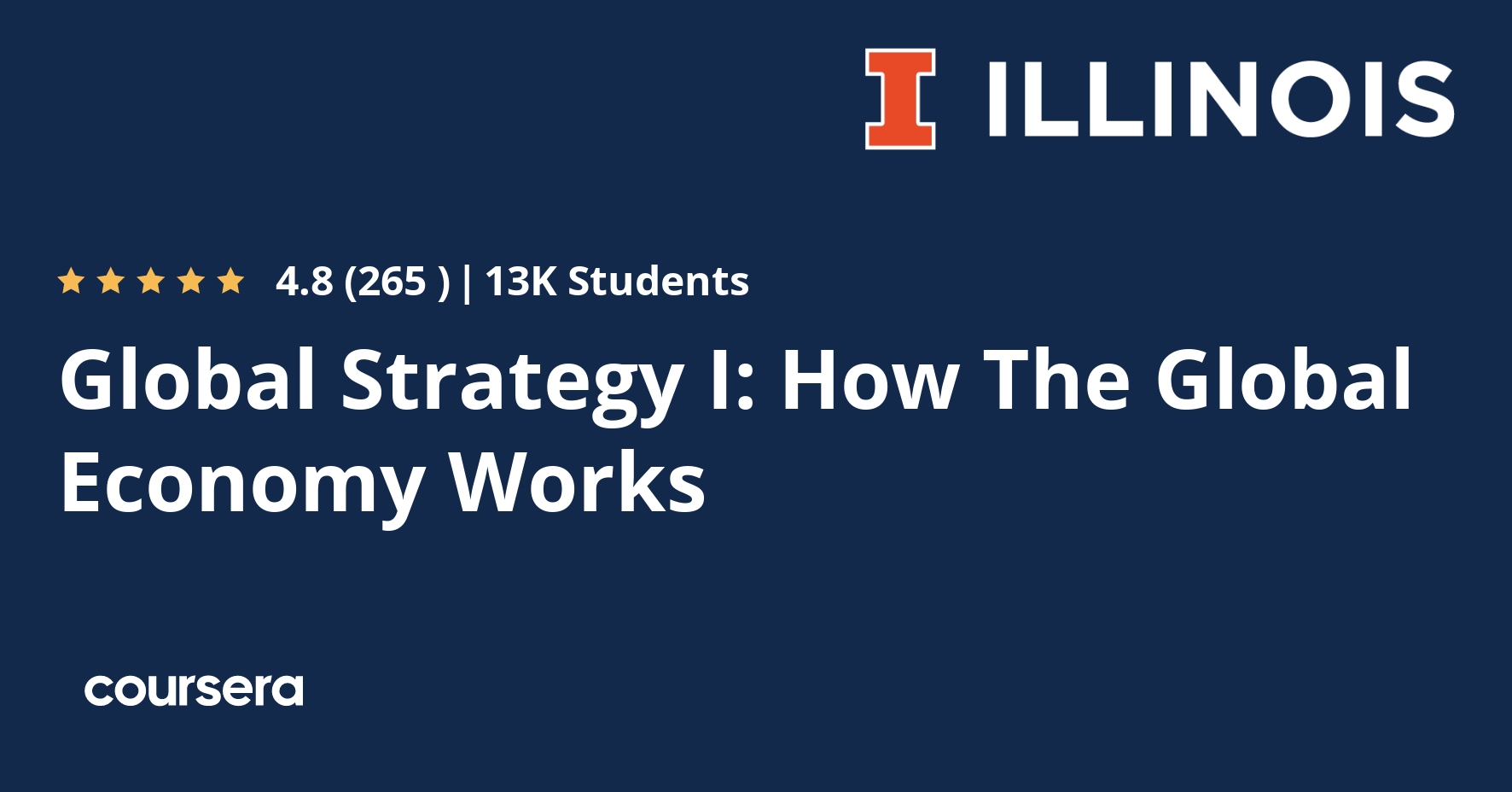 Global Strategy I: How The Global Economy Works - Coursya