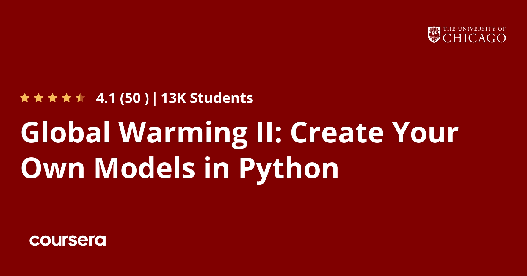 Global Warming II: Create Your Own Models in Python - Coursya