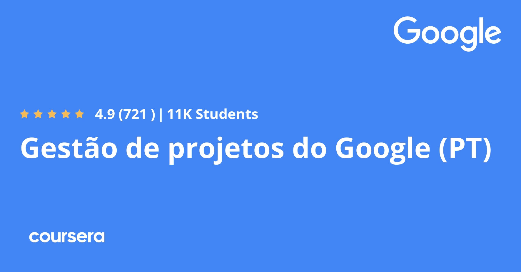Google Project Management (PT) Professional Certificate - Coursya