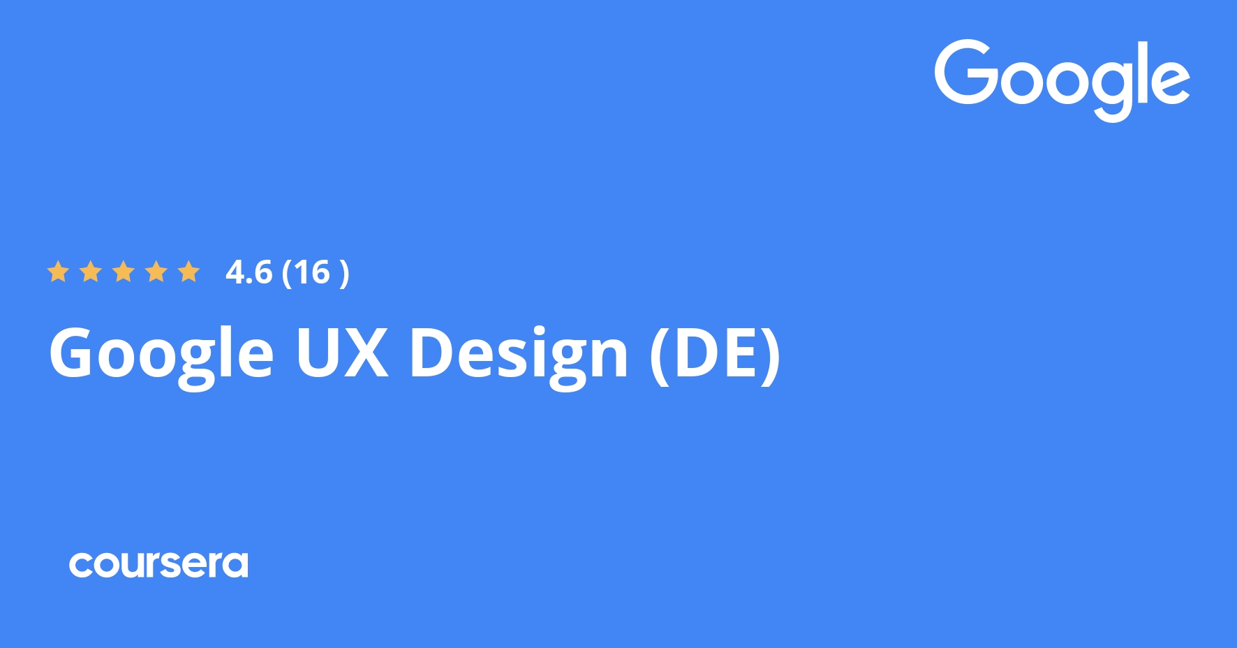 Google UX Design (DE) Professional Certificate - Coursya
