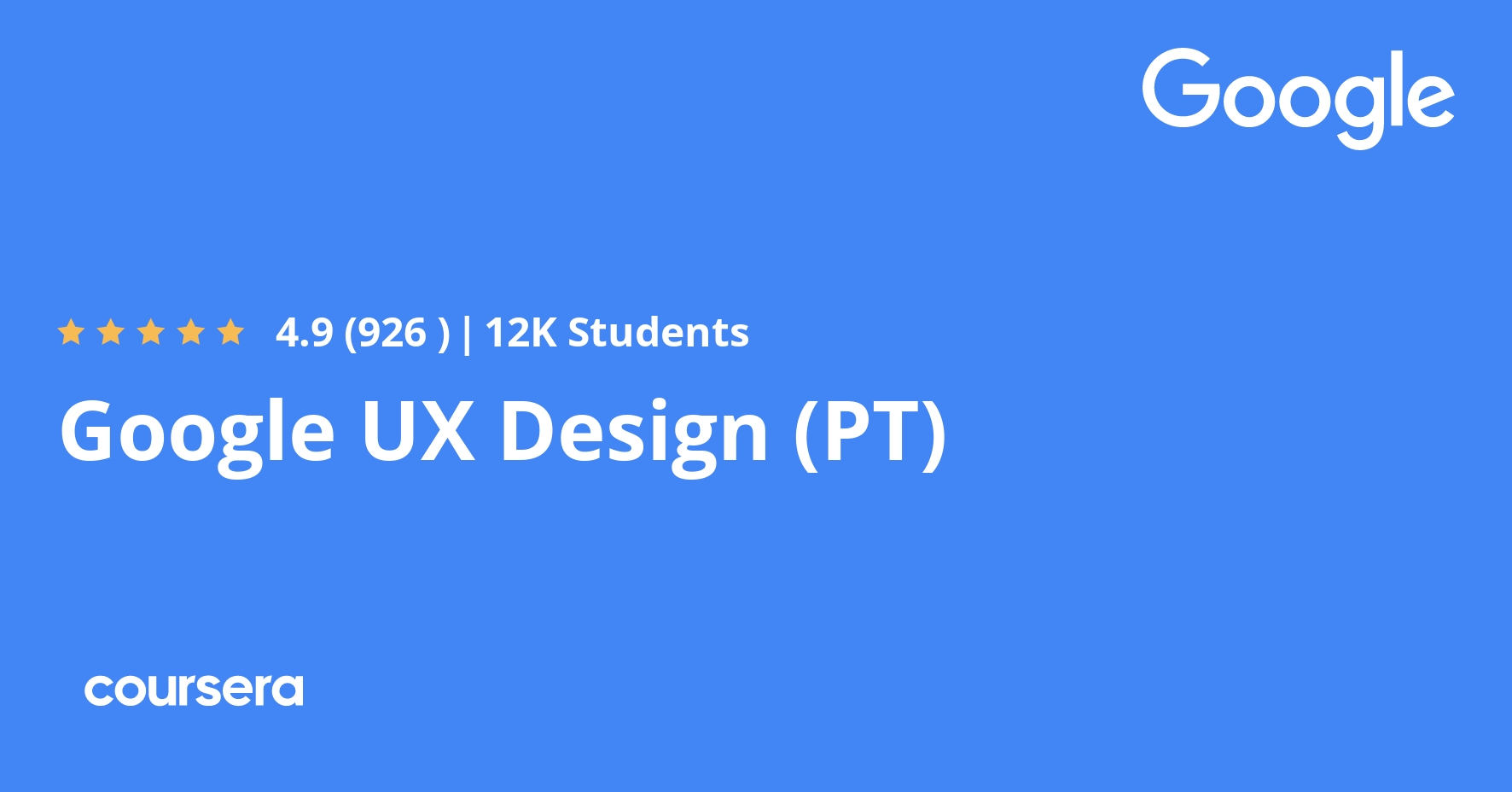 Google UX Design (PT) Professional Certificate - Coursya
