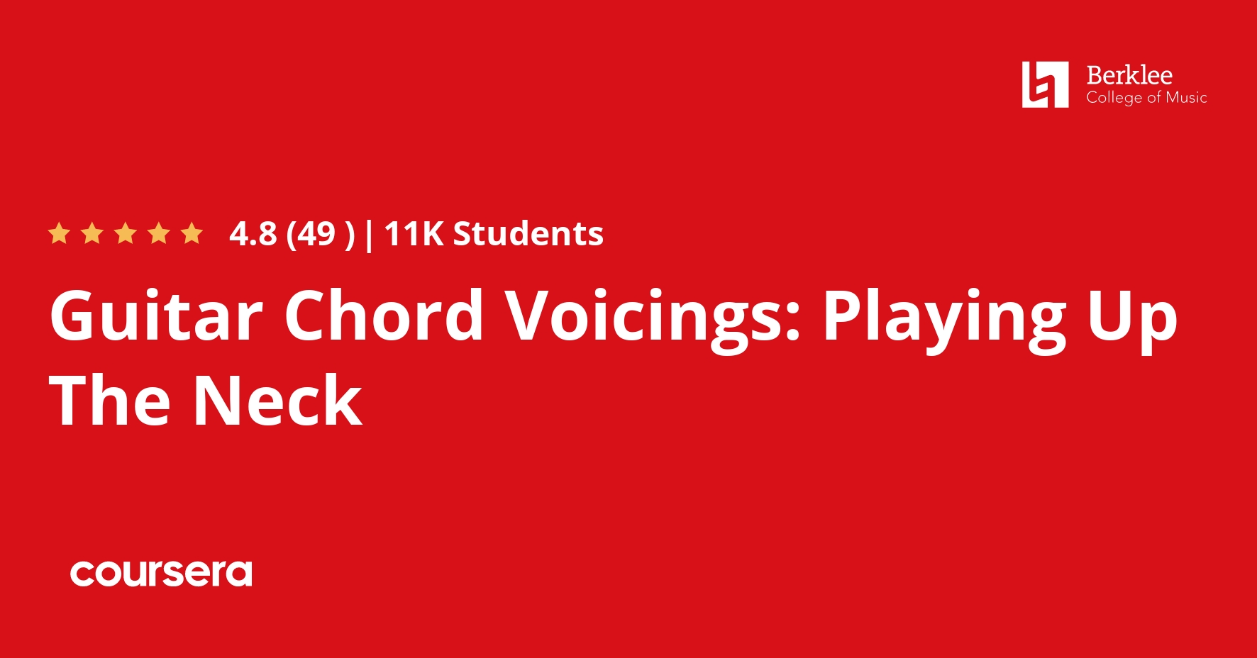 Guitar Chord Voicings: Playing Up The Neck - Coursya