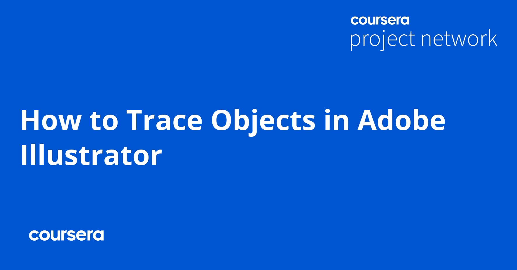 How to Trace Objects in Adobe Illustrator - Coursya