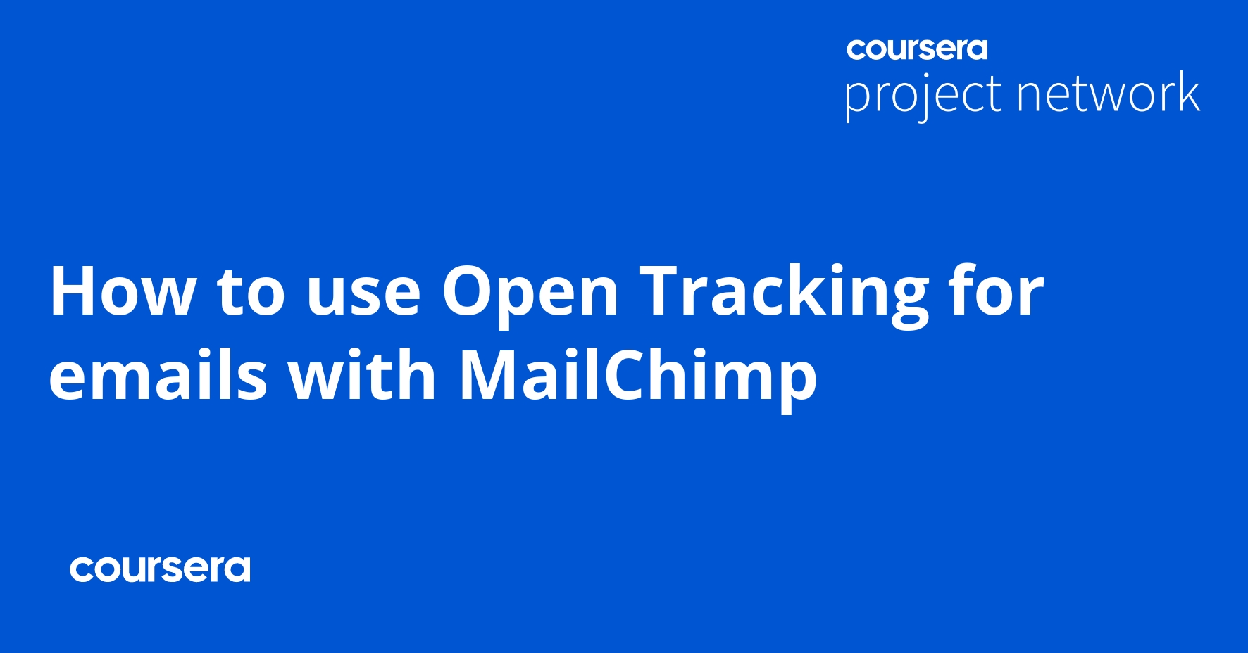 How to use Open Tracking for emails with MailChimp - Coursya