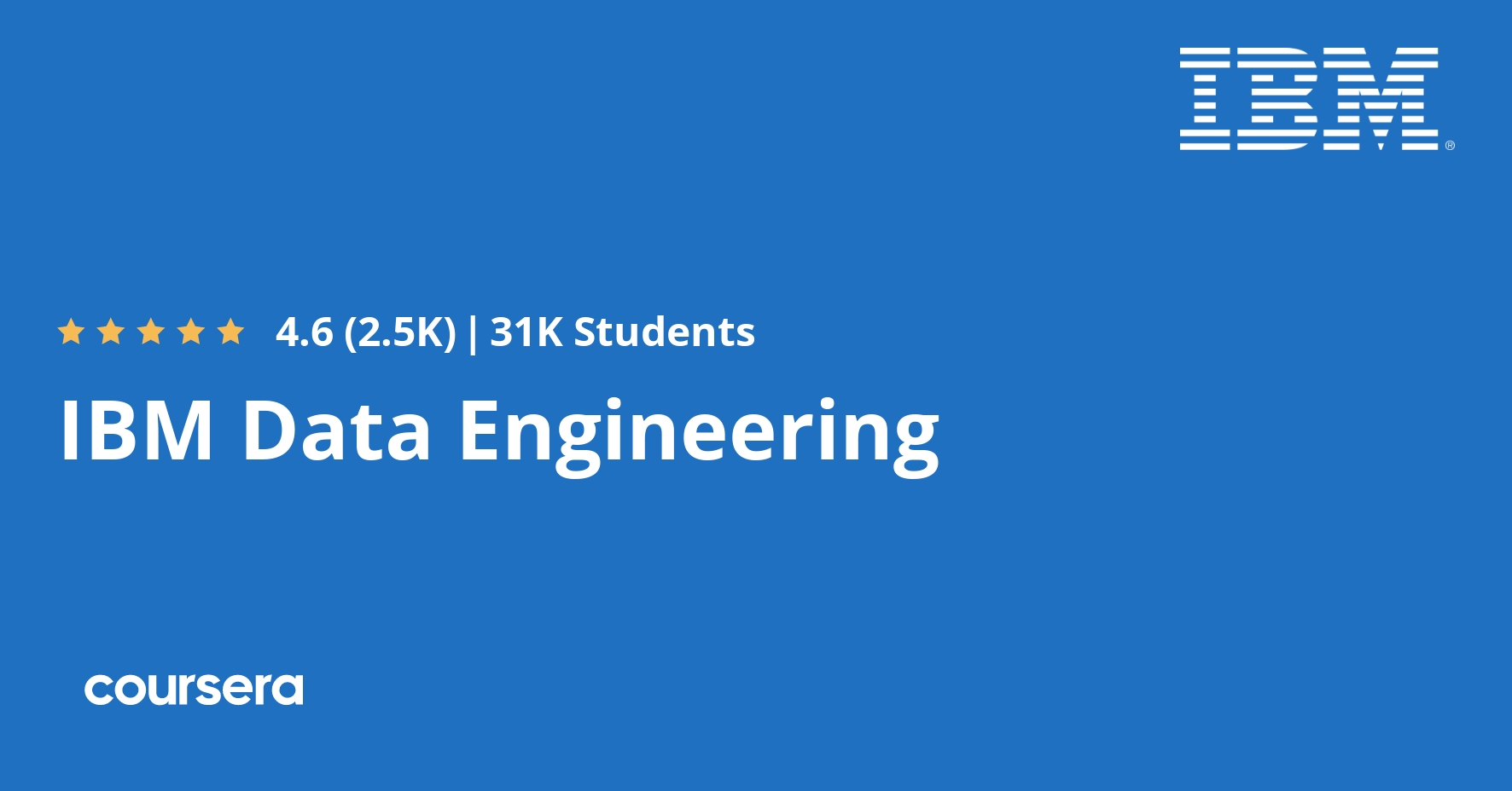 IBM Data Engineering - Coursya