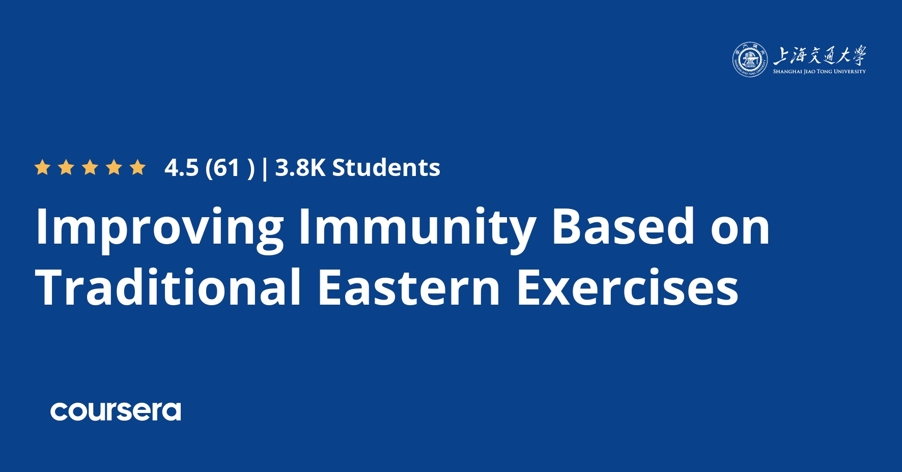 Improving Immunity Based on Traditional Eastern Exercises - Coursya