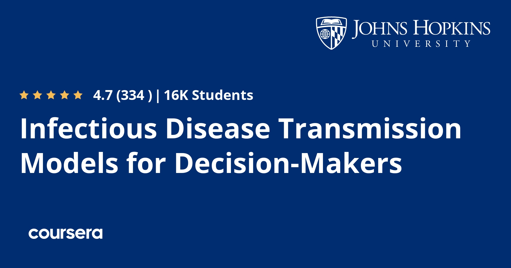 Infectious Disease Transmission Models for Decision-Makers - Coursya