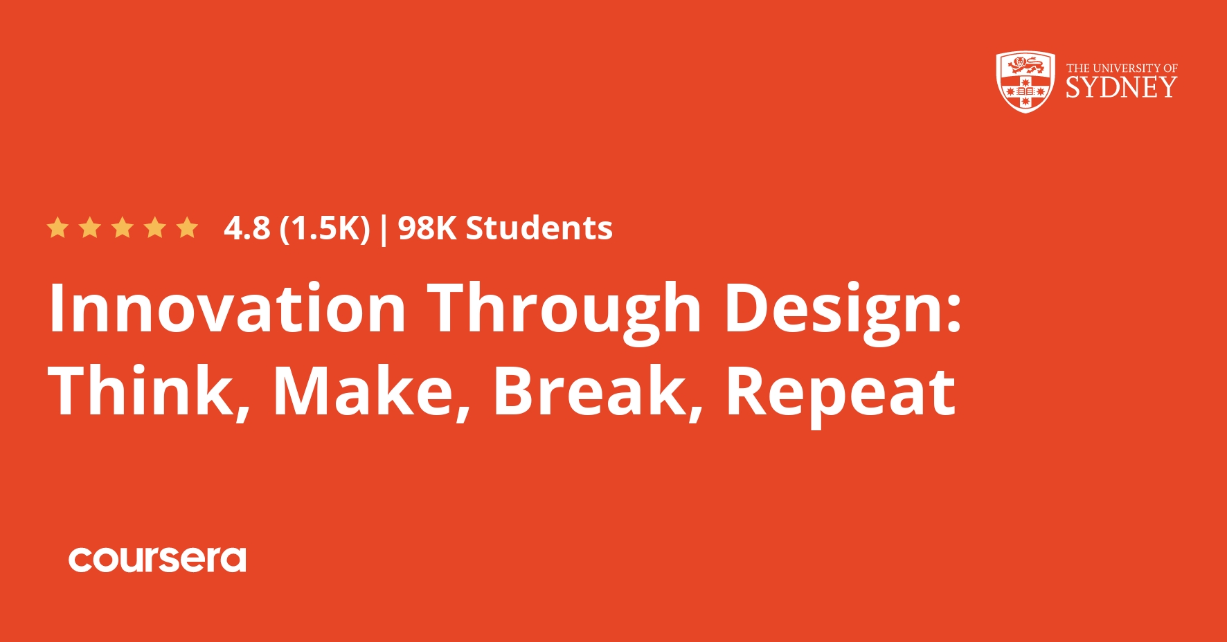Innovation Through Design: Think, Make, Break, Repeat - Coursya