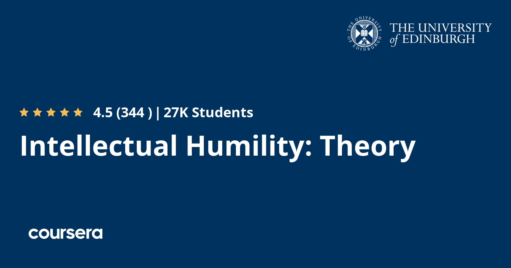 Intellectual Humility: Theory - Coursya