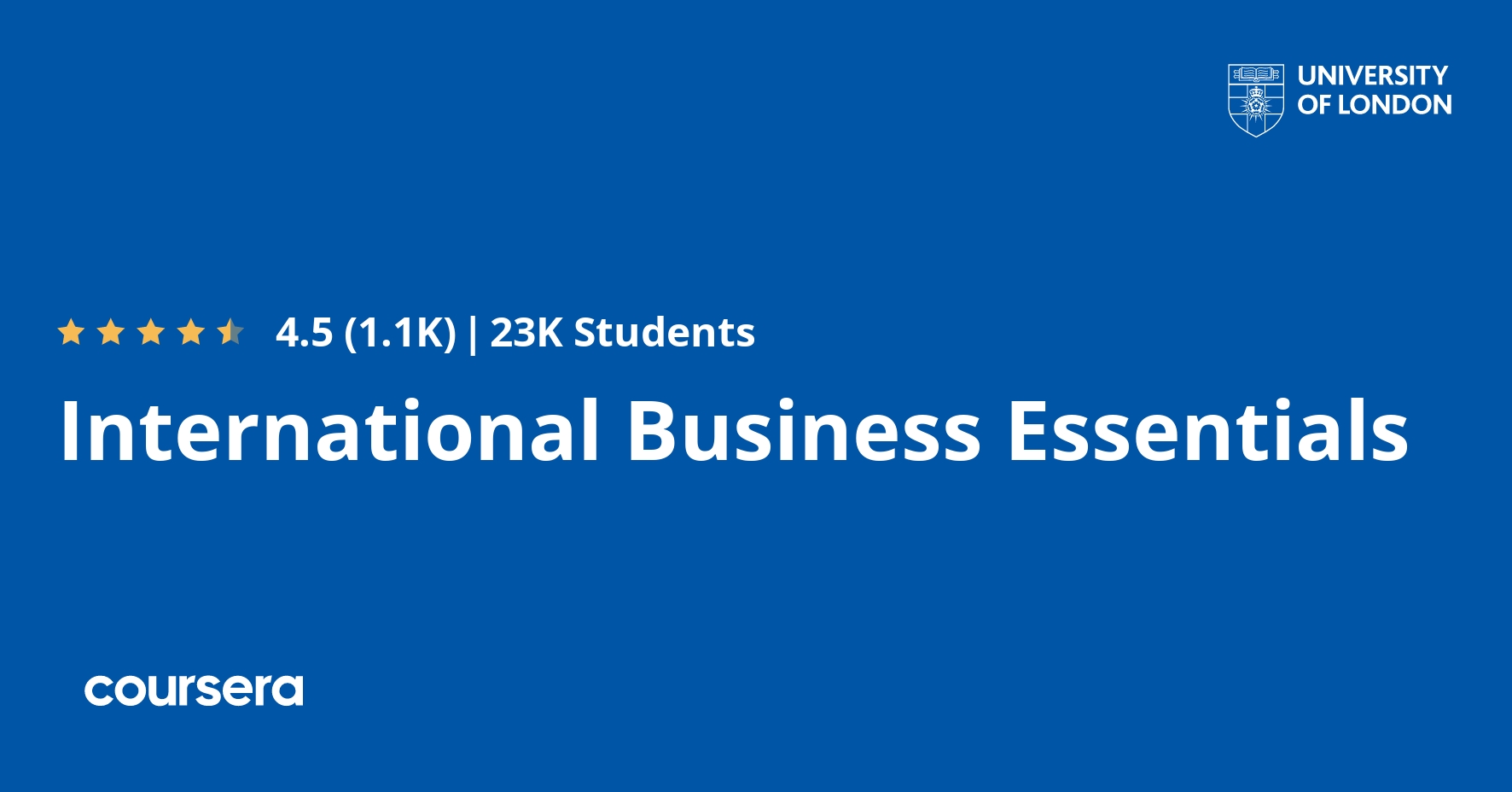 International Business Essentials Specialization - Coursya