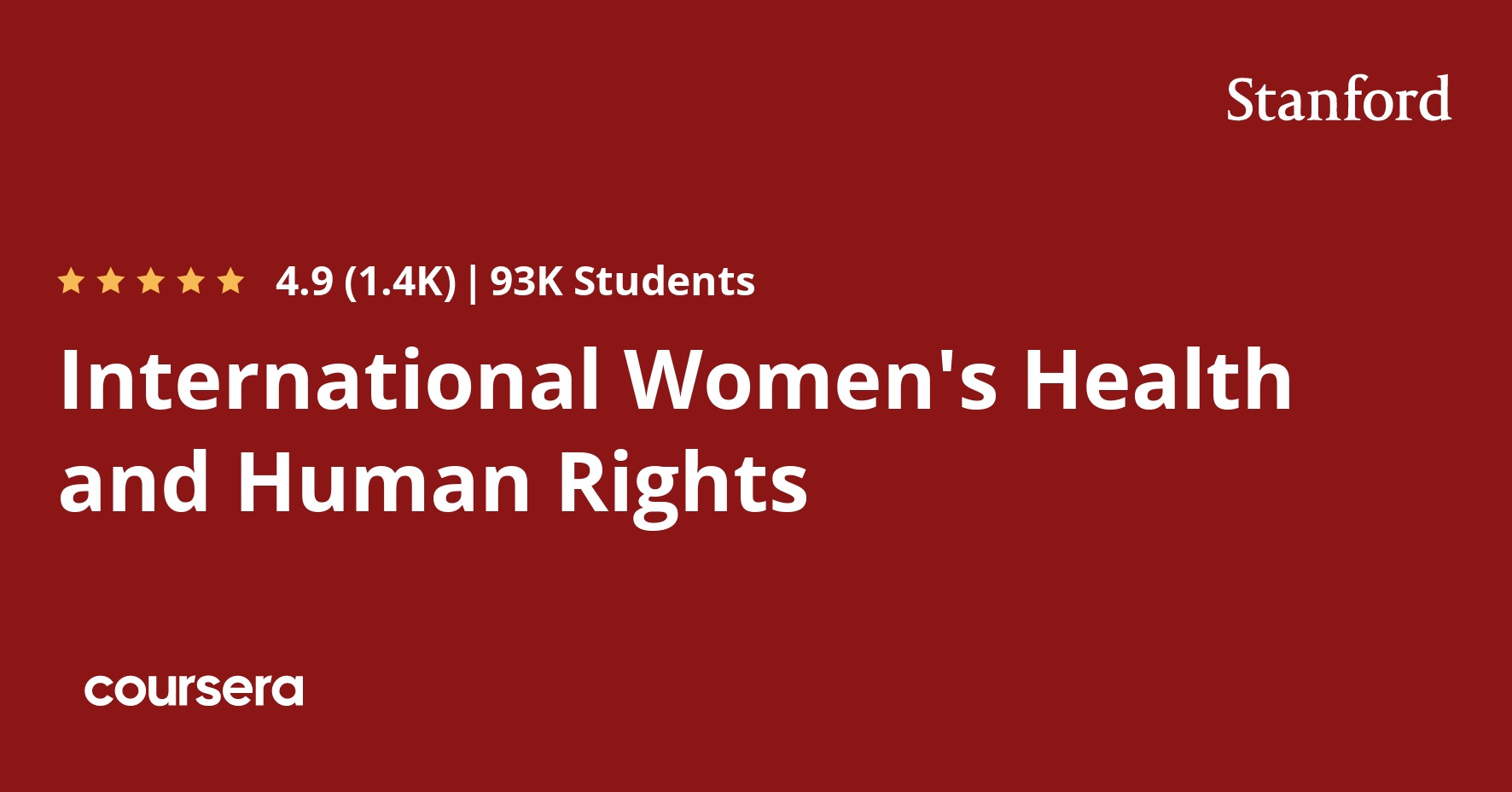 International Women's Health and Human Rights - Coursya