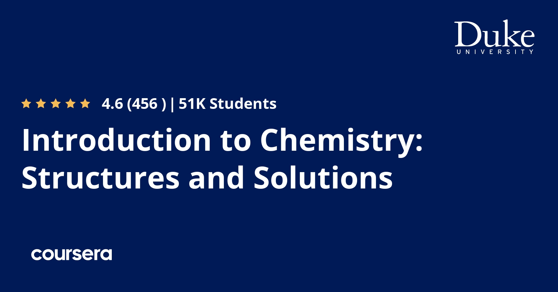 Introduction To Chemistry Structures And Solutions Coursya