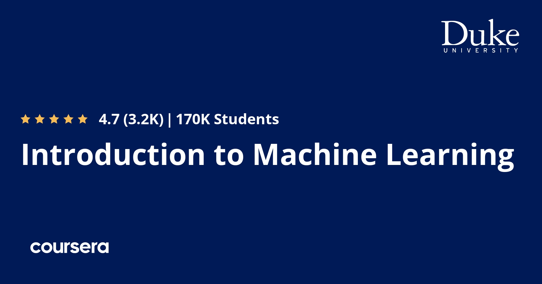 Introduction to Machine Learning - Coursya
