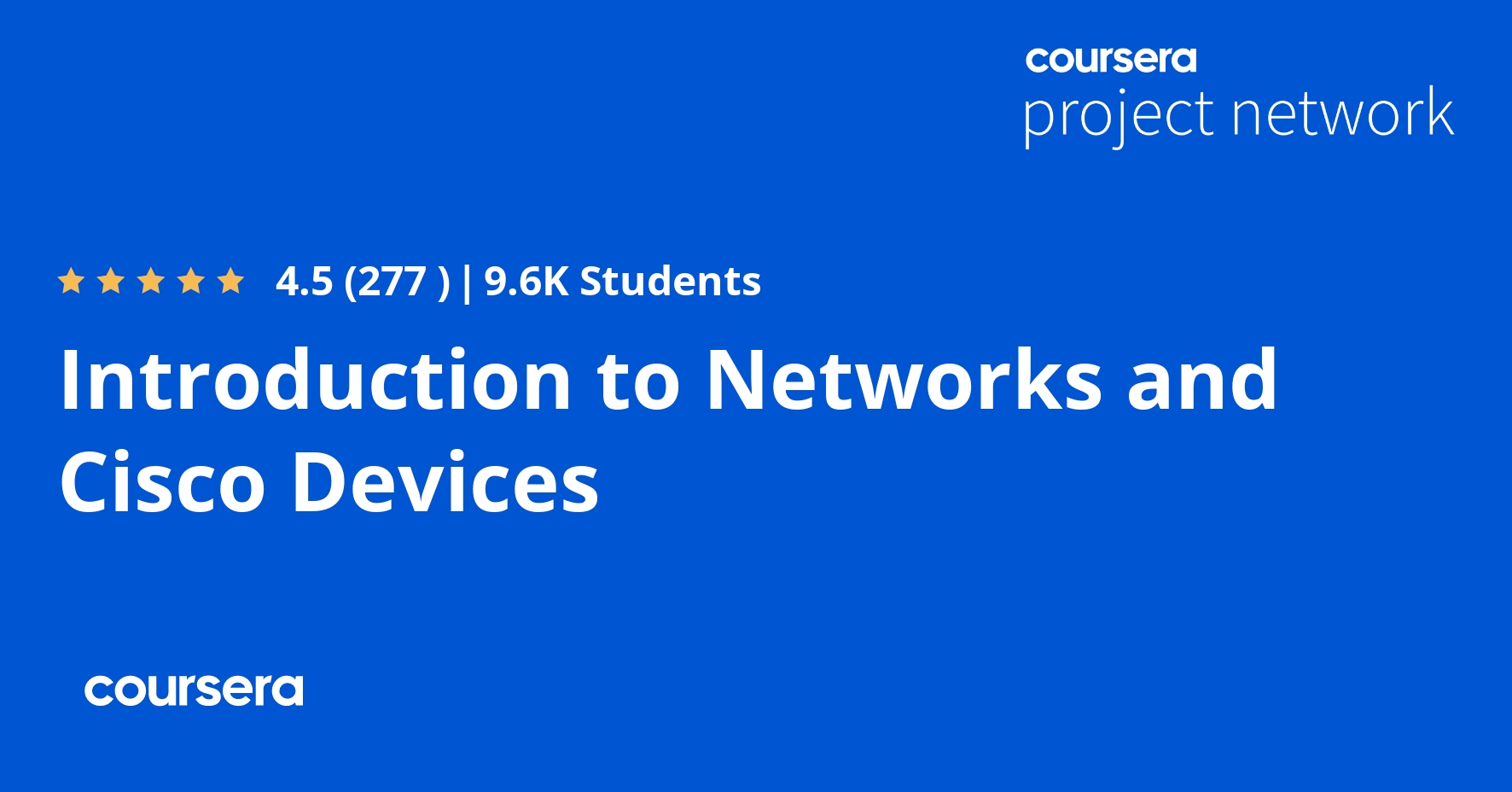 Introduction to Networks and Cisco Devices - Coursya