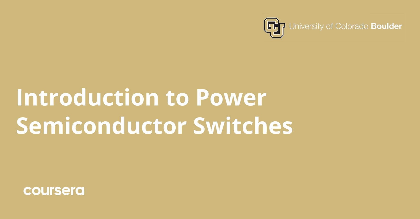 Introduction to Power Semiconductor Switches - Coursya
