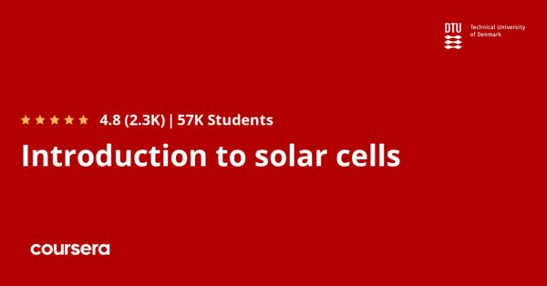 Introduction to solar cells - Coursya