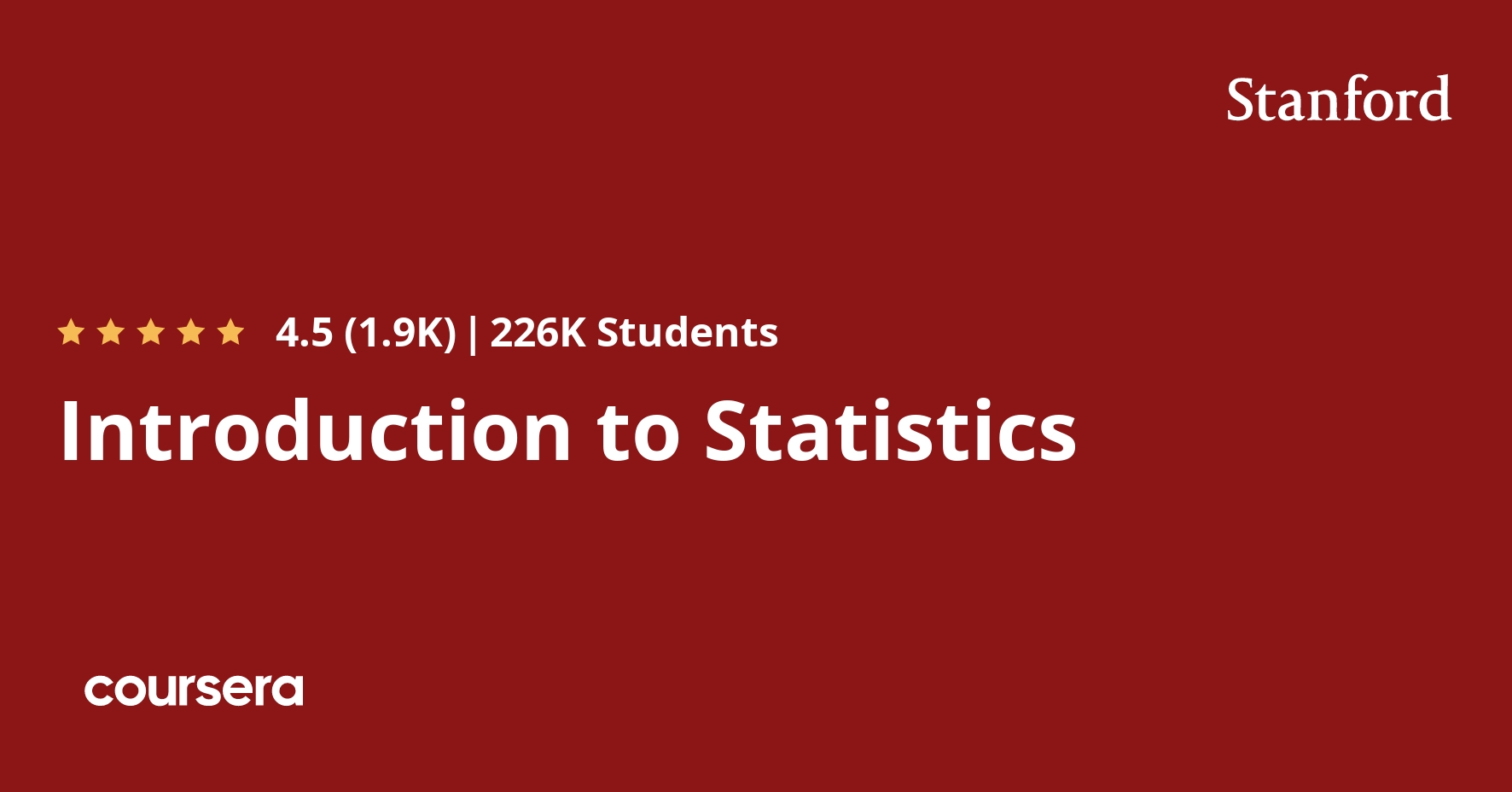 Introduction to Statistics - Coursya