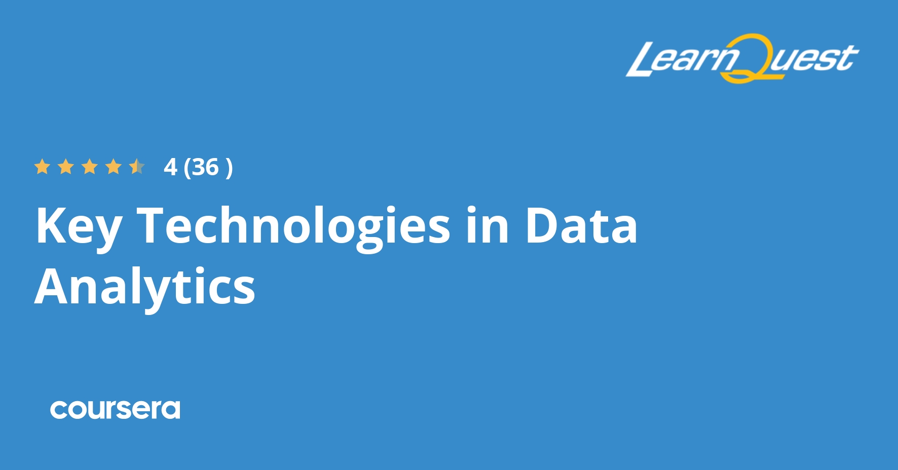 Key Technologies in Data Analytics Specialization - Coursya