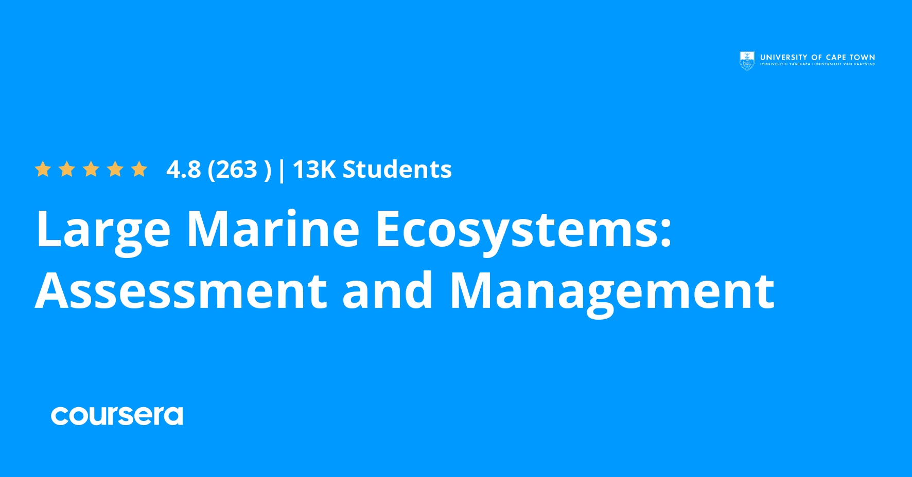Large Marine Ecosystems: Assessment and Management - Coursya