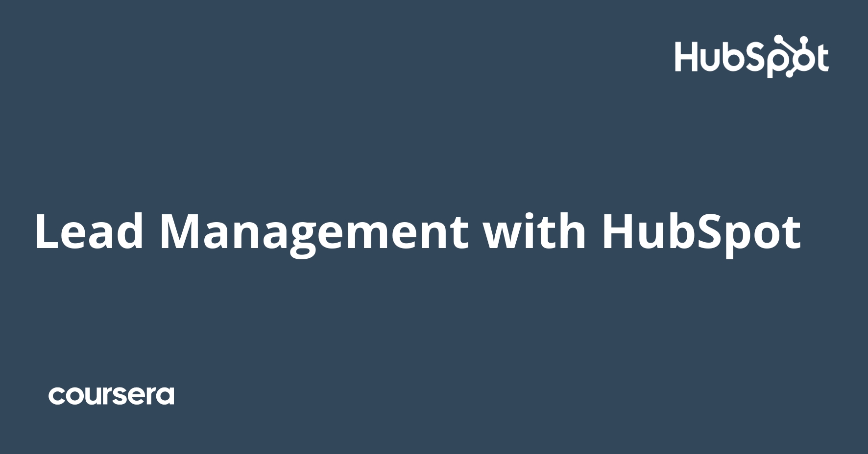 Lead Management with HubSpot - Coursya