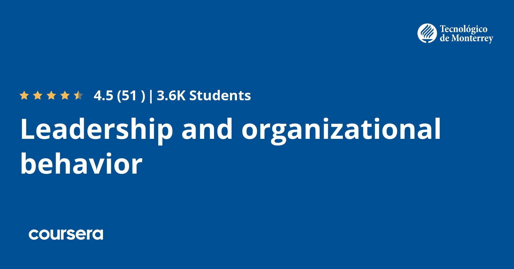 Leadership and organizational behavior - Coursya