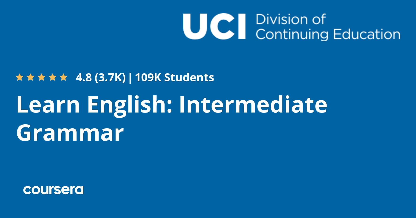 Learn English: Intermediate Grammar Specialization - Coursya