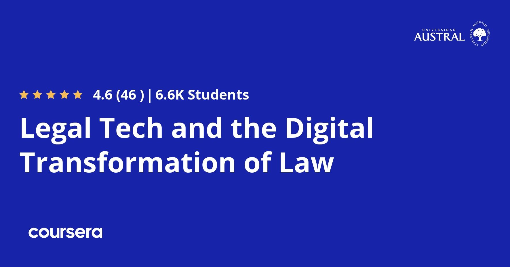 Legal Tech and the Digital Transformation of Law - Coursya