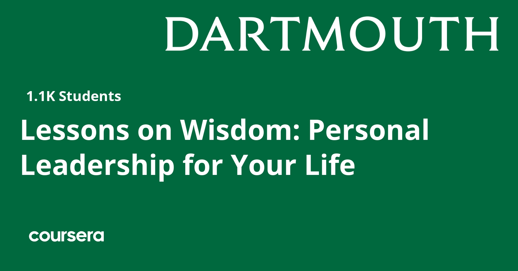 Lessons on Wisdom: Personal Leadership for Your Life - Coursya