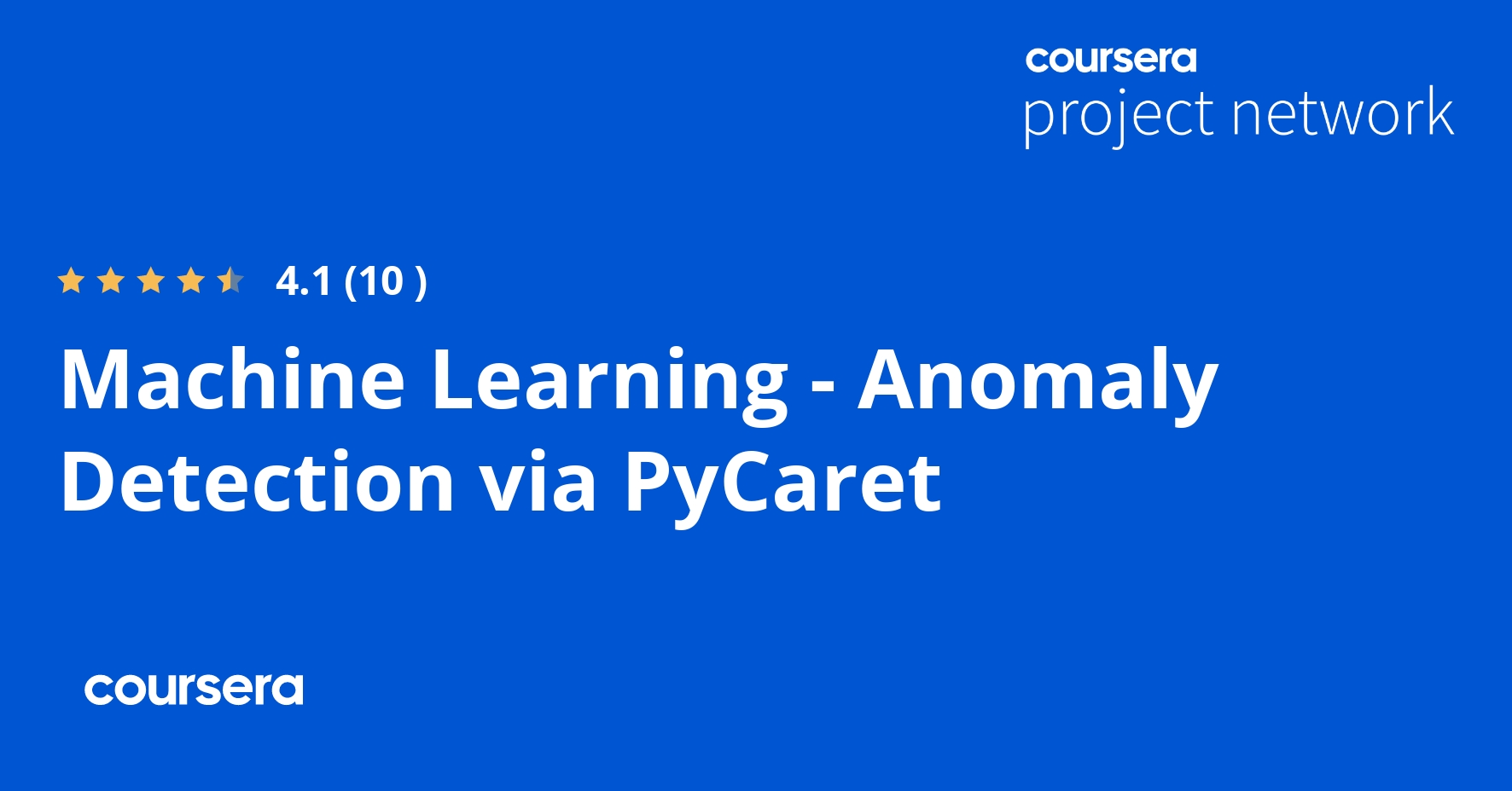 Machine Learning - Anomaly Detection via PyCaret - Coursya