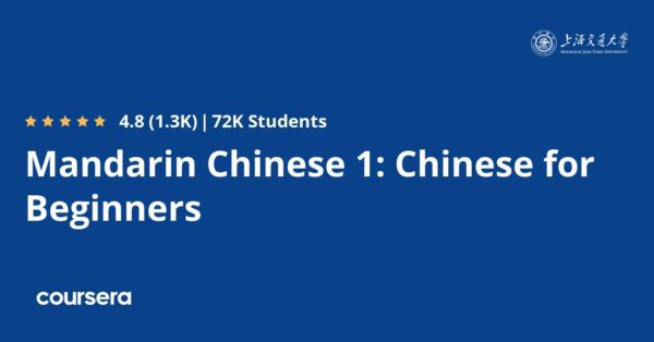 Mandarin Chinese 1: Chinese for Beginners - Coursya