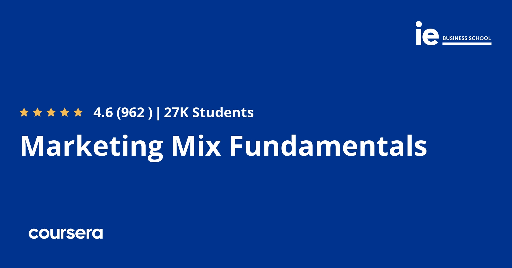 Marketing Mix Fundamentals - Coursya