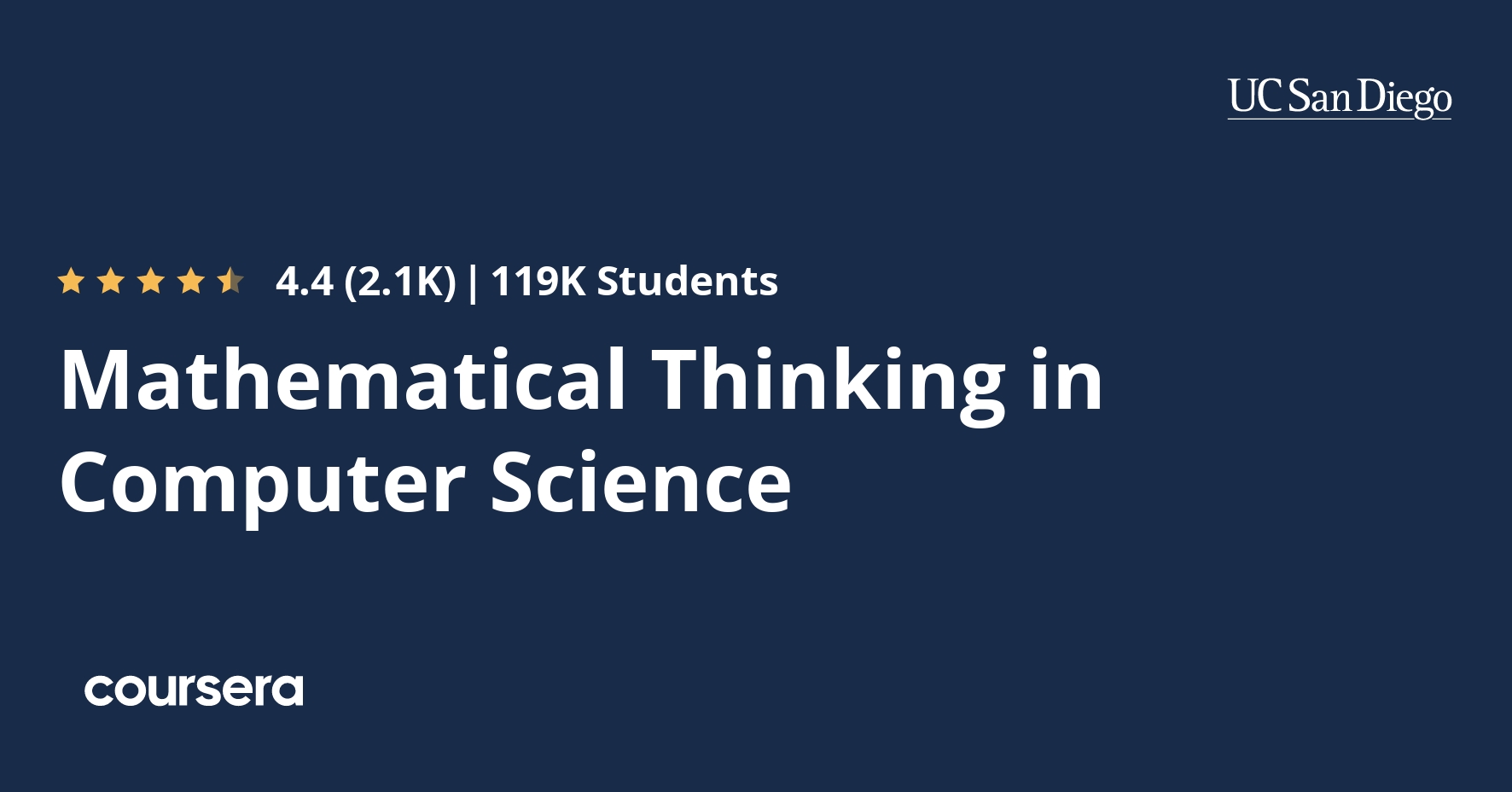 Mathematical Thinking in Computer Science - Coursya