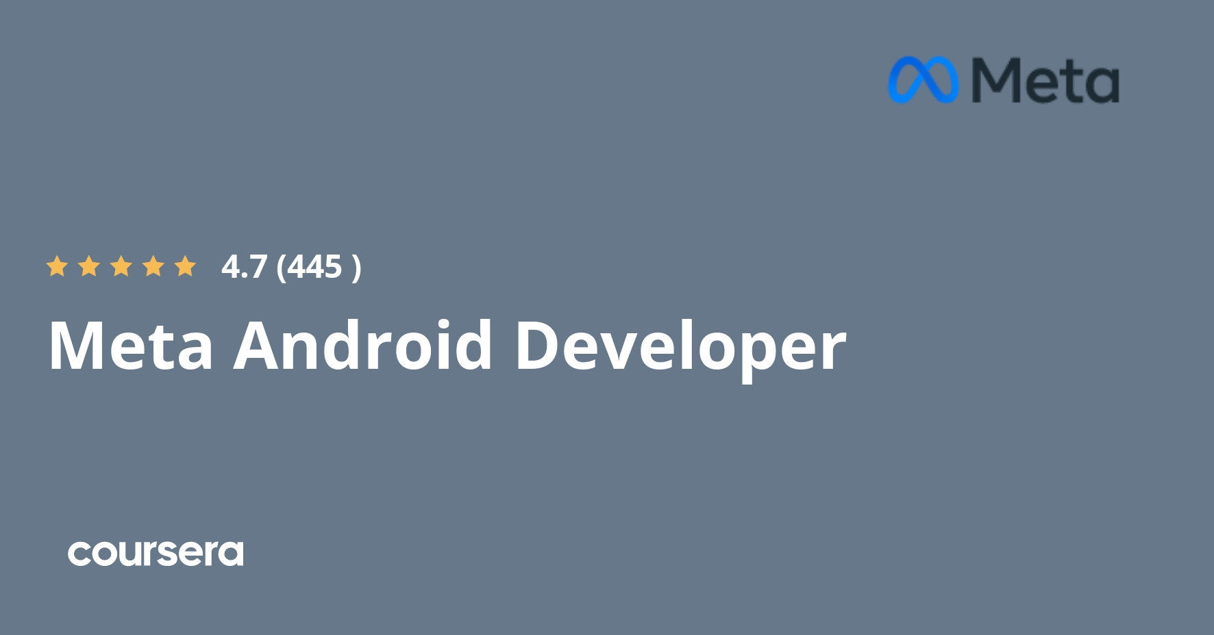 Meta Android Developer Professional Certificate - Coursya