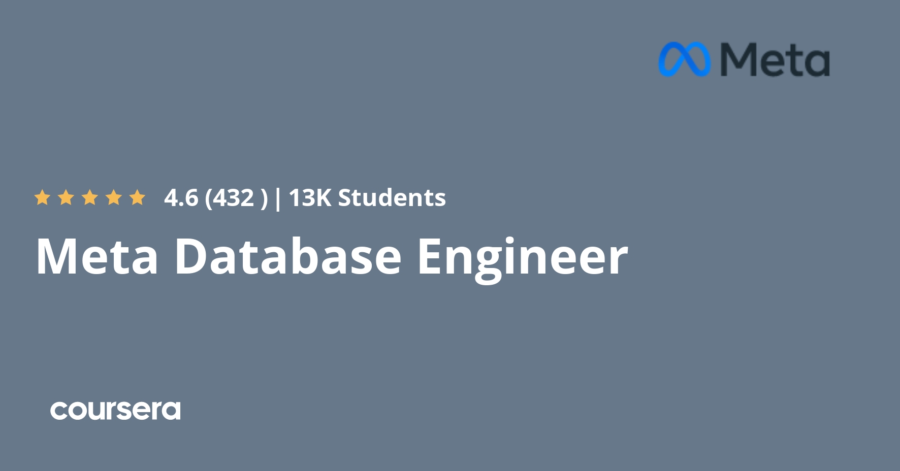 Meta Database Engineer - Coursya