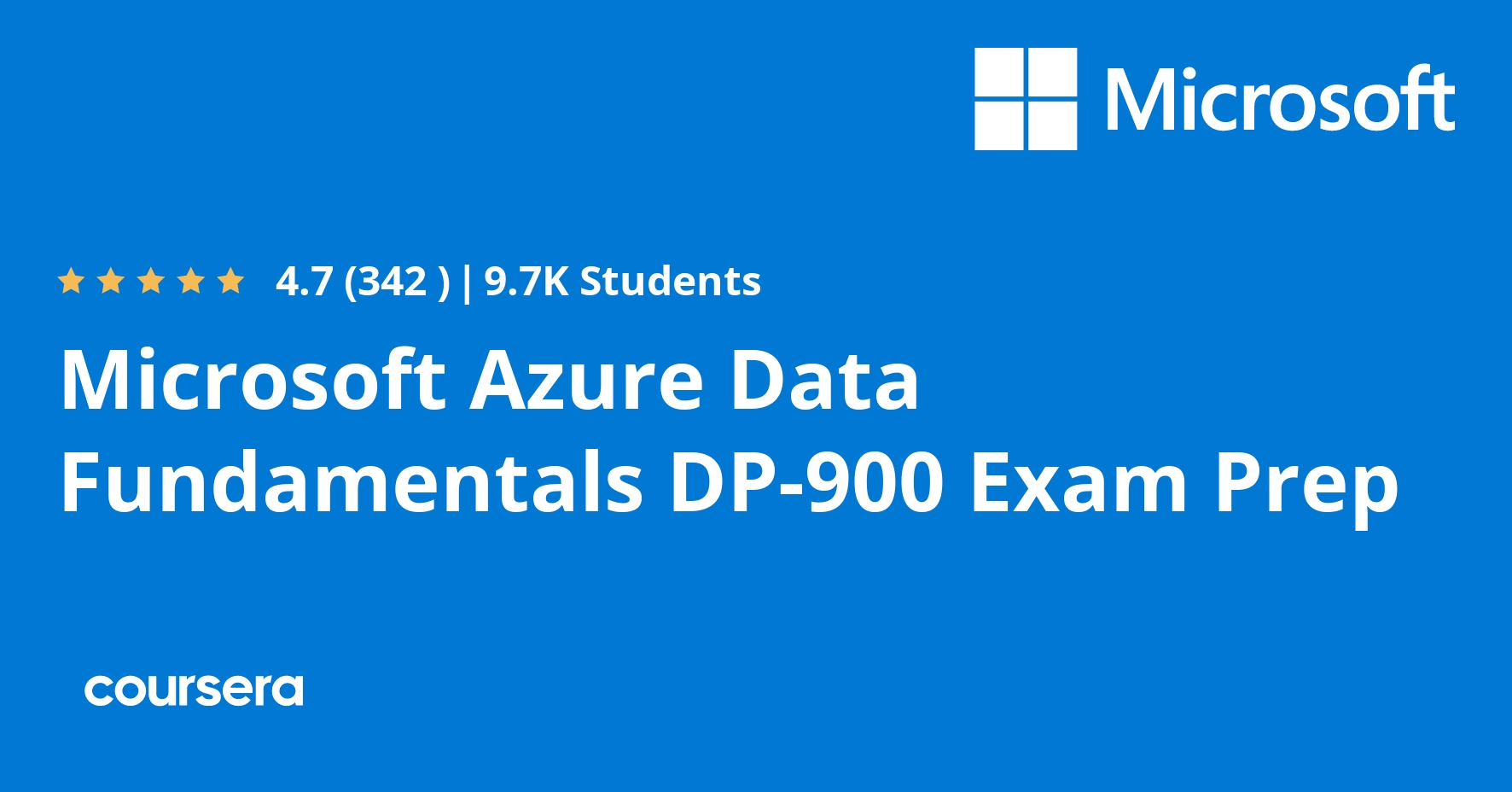 Microsoft Azure Data Fundamentals DP-900 Exam Prep Specialization - Coursya