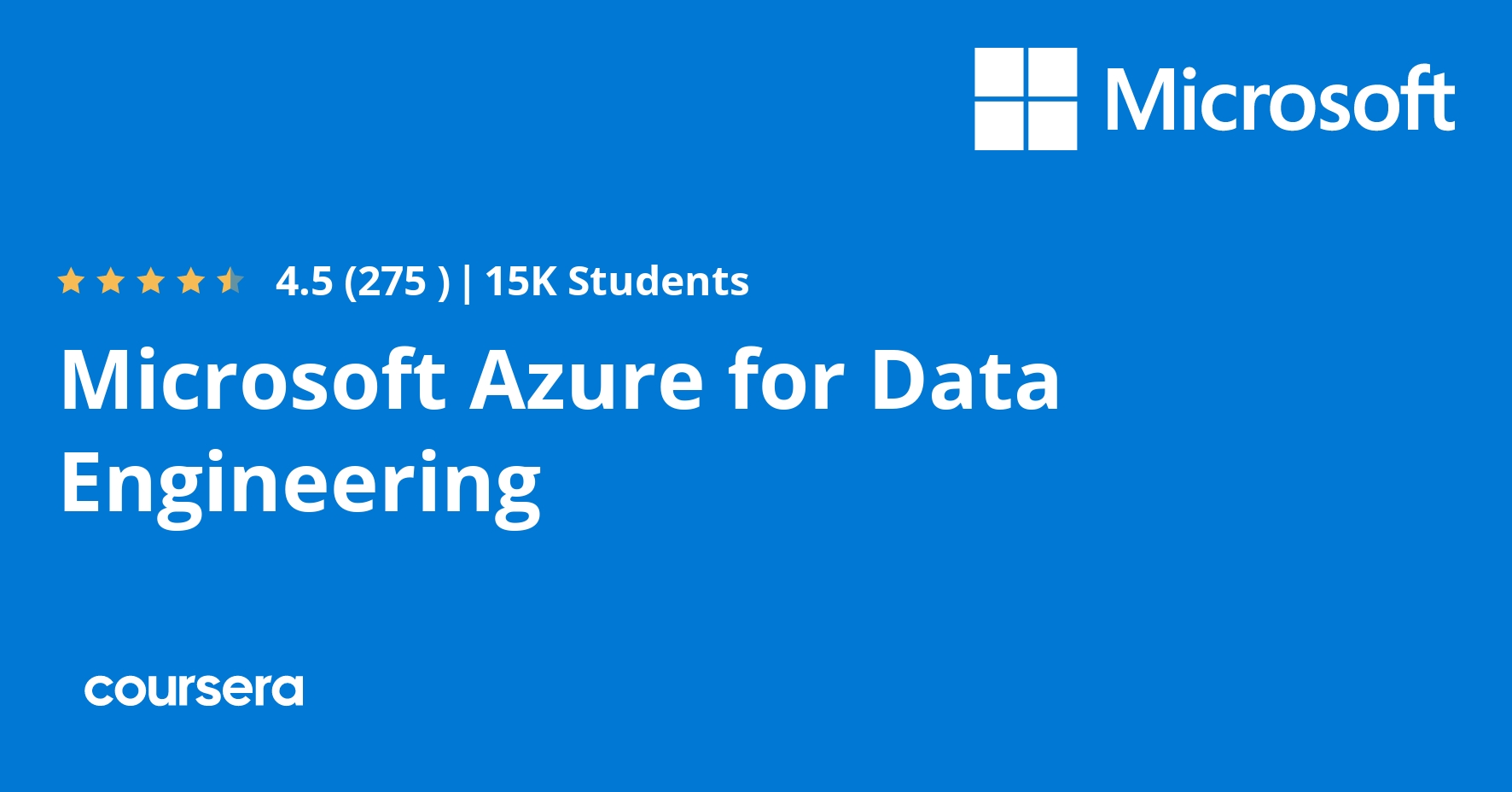 Microsoft Azure for Data Engineering - Coursya