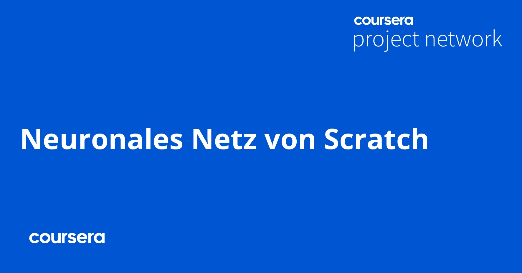 Neuronales Netz von Scratch - Coursya