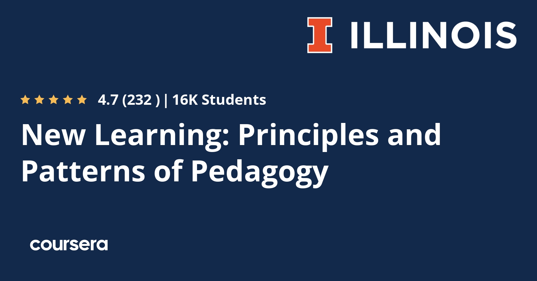 New Learning: Principles and Patterns of Pedagogy - Coursya